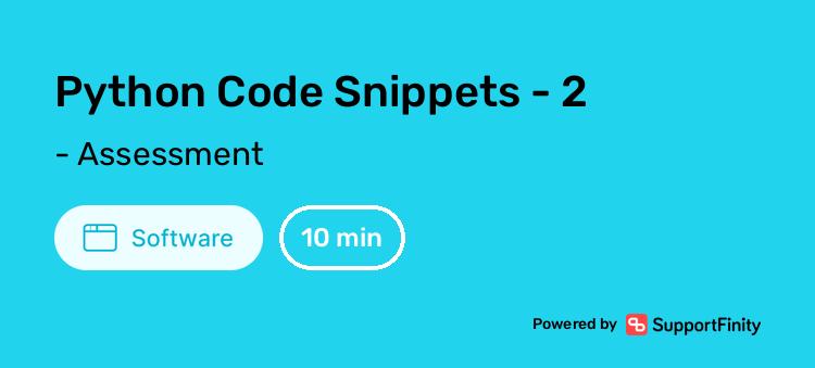 Python Code Snippets - 2
